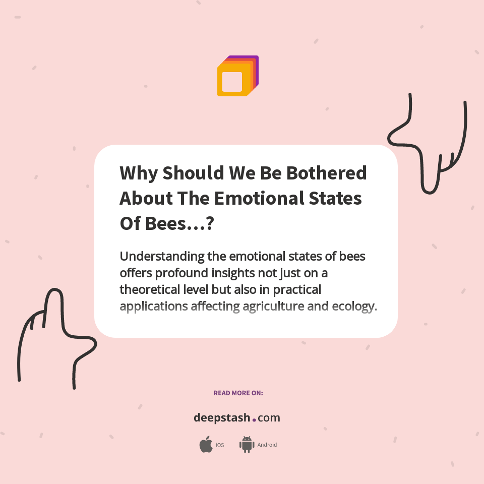 Why Should We Be Bothered About The Emotional States Of Bees…? - Deepstash