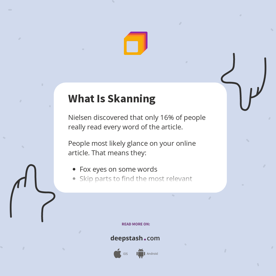 What Is Skanning - Deepstash