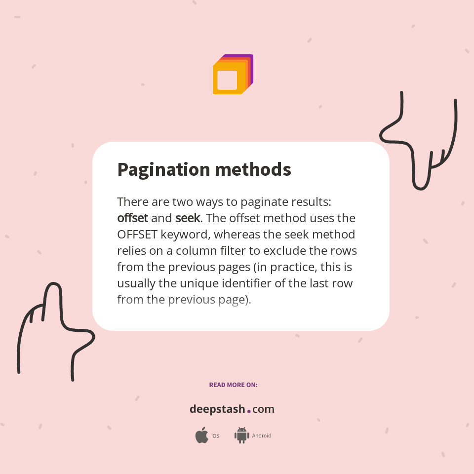 Pagination methods - Deepstash