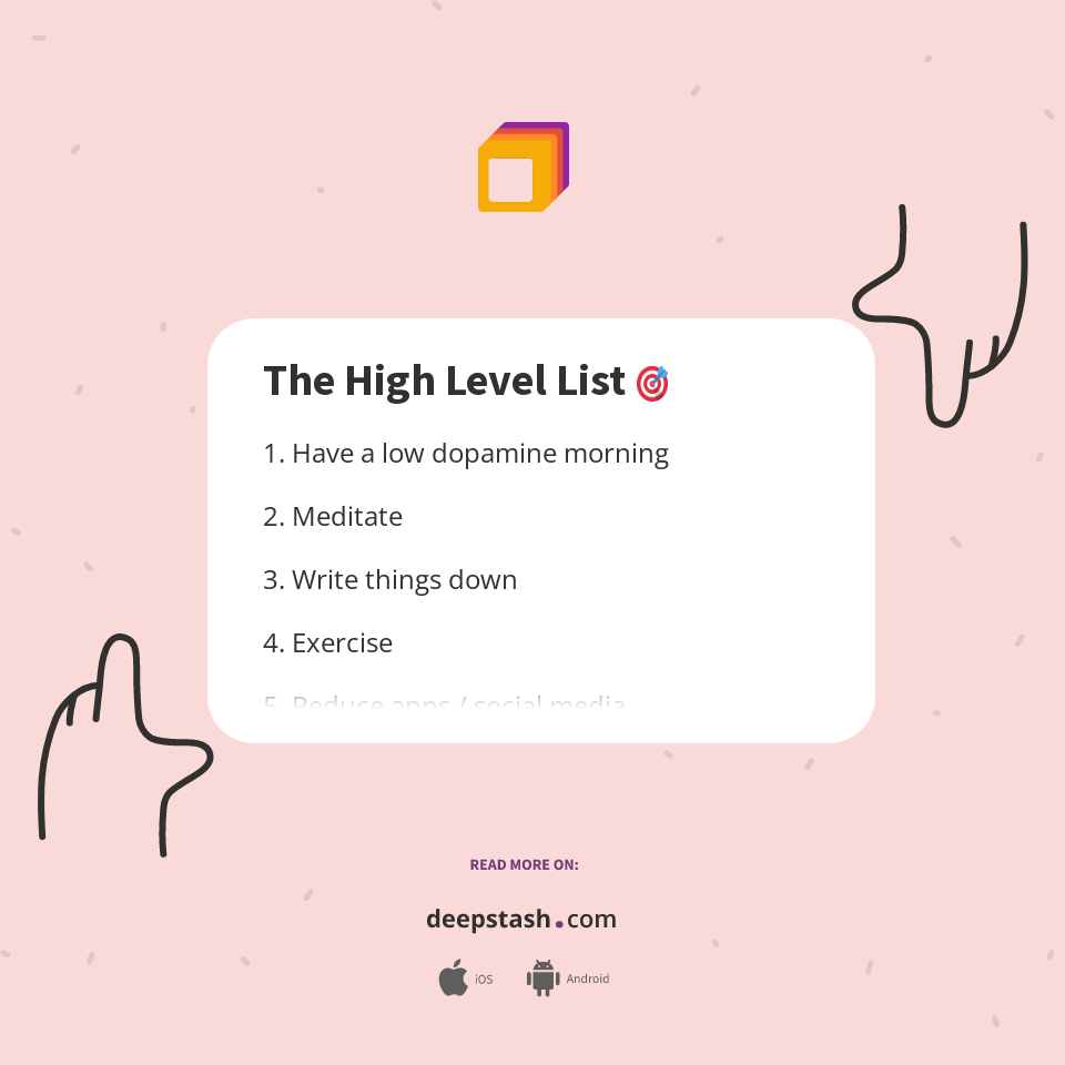 The High Level List 🎯 - Deepstash