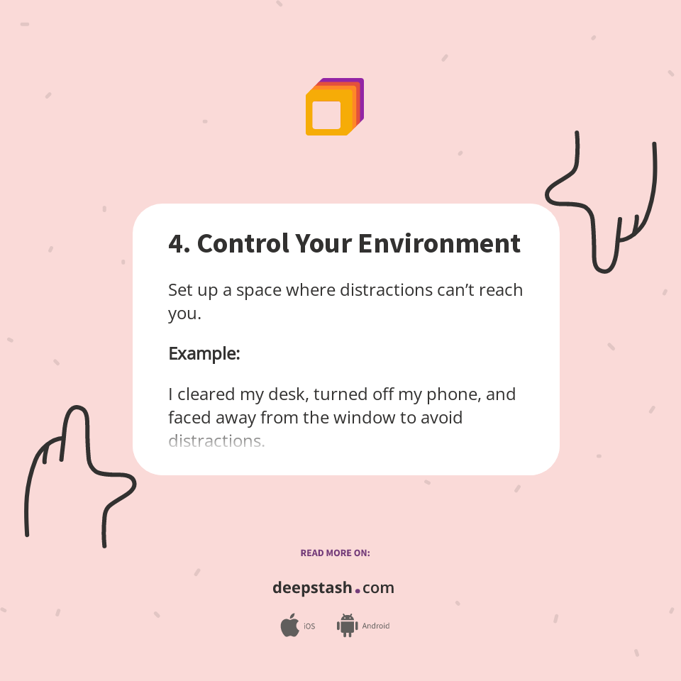 4. Control Your Environment - Deepstash