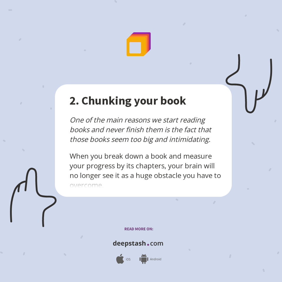 2. Chunking your book - Deepstash