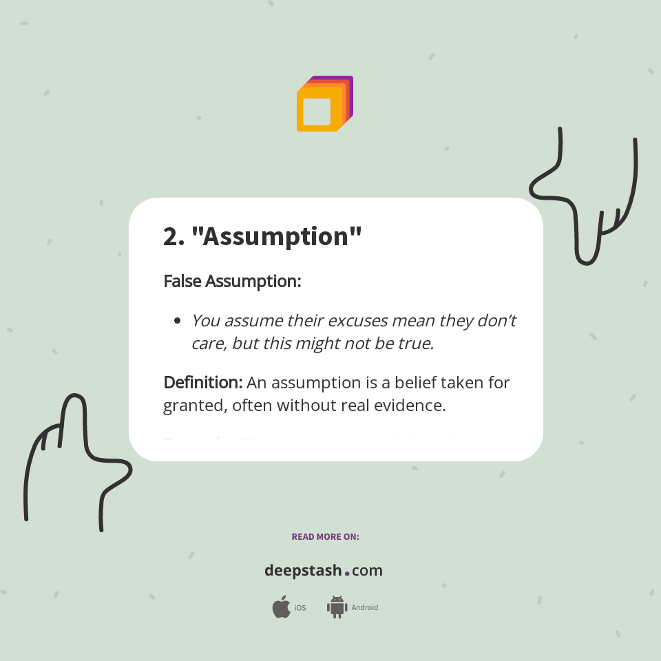 2. "Assumption" - Deepstash