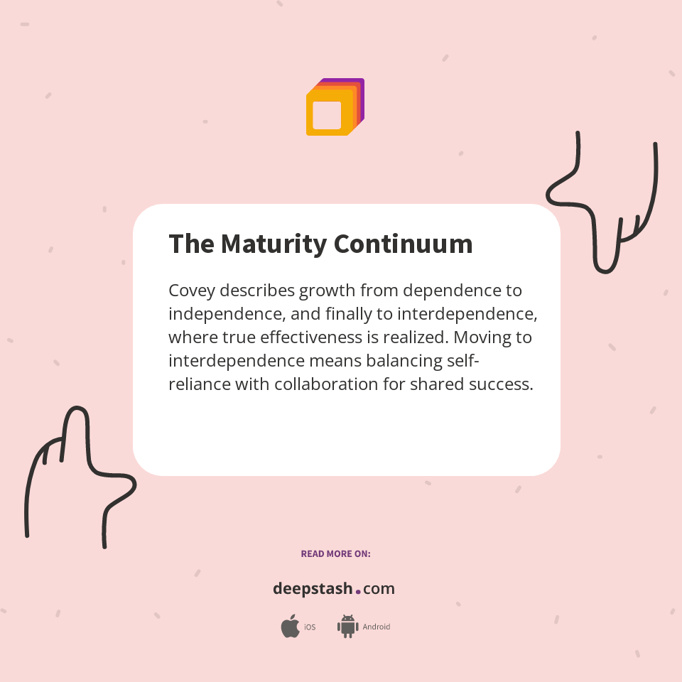 The Maturity Continuum - Deepstash