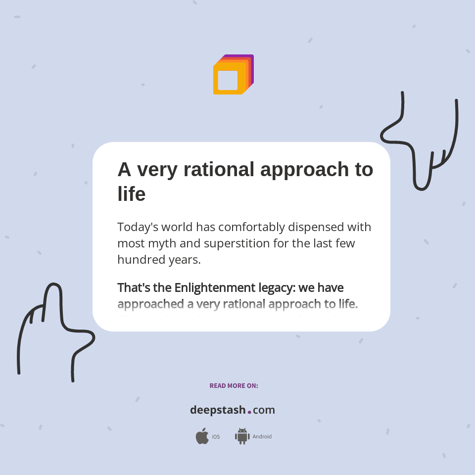 A very rational approach to life - Deepstash