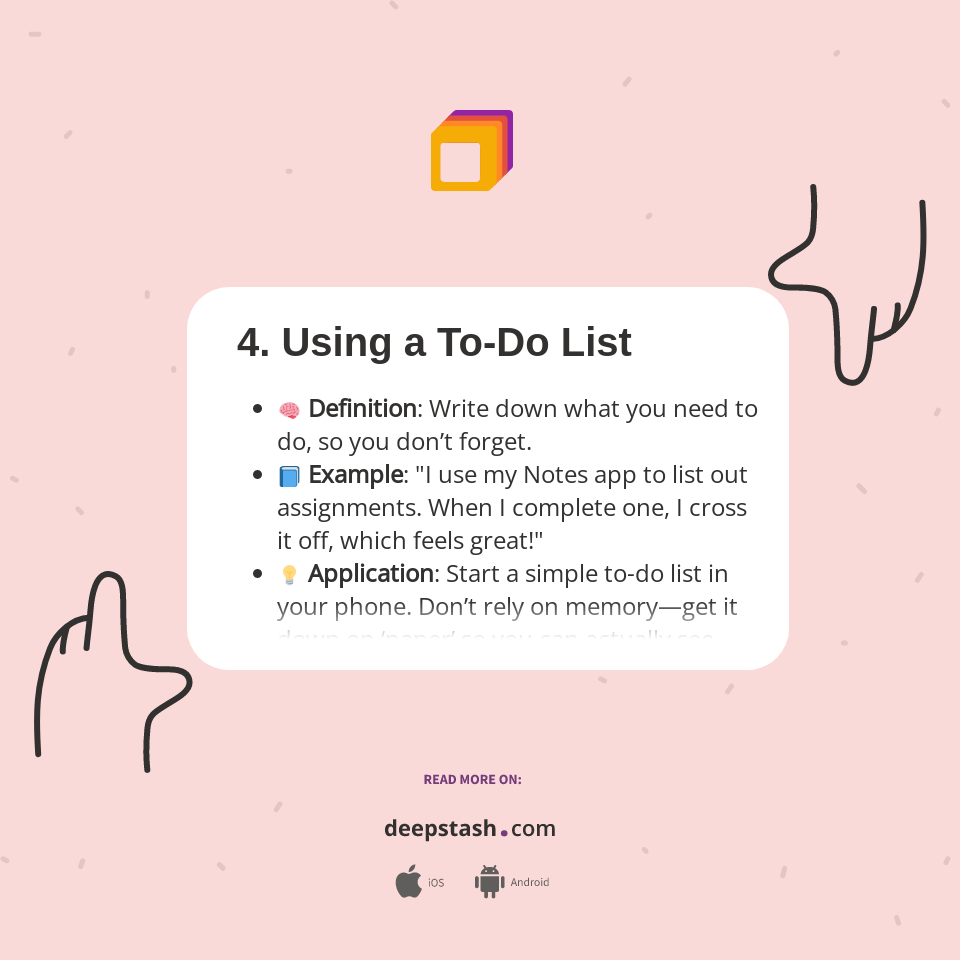 4. Using a To-Do List - Deepstash