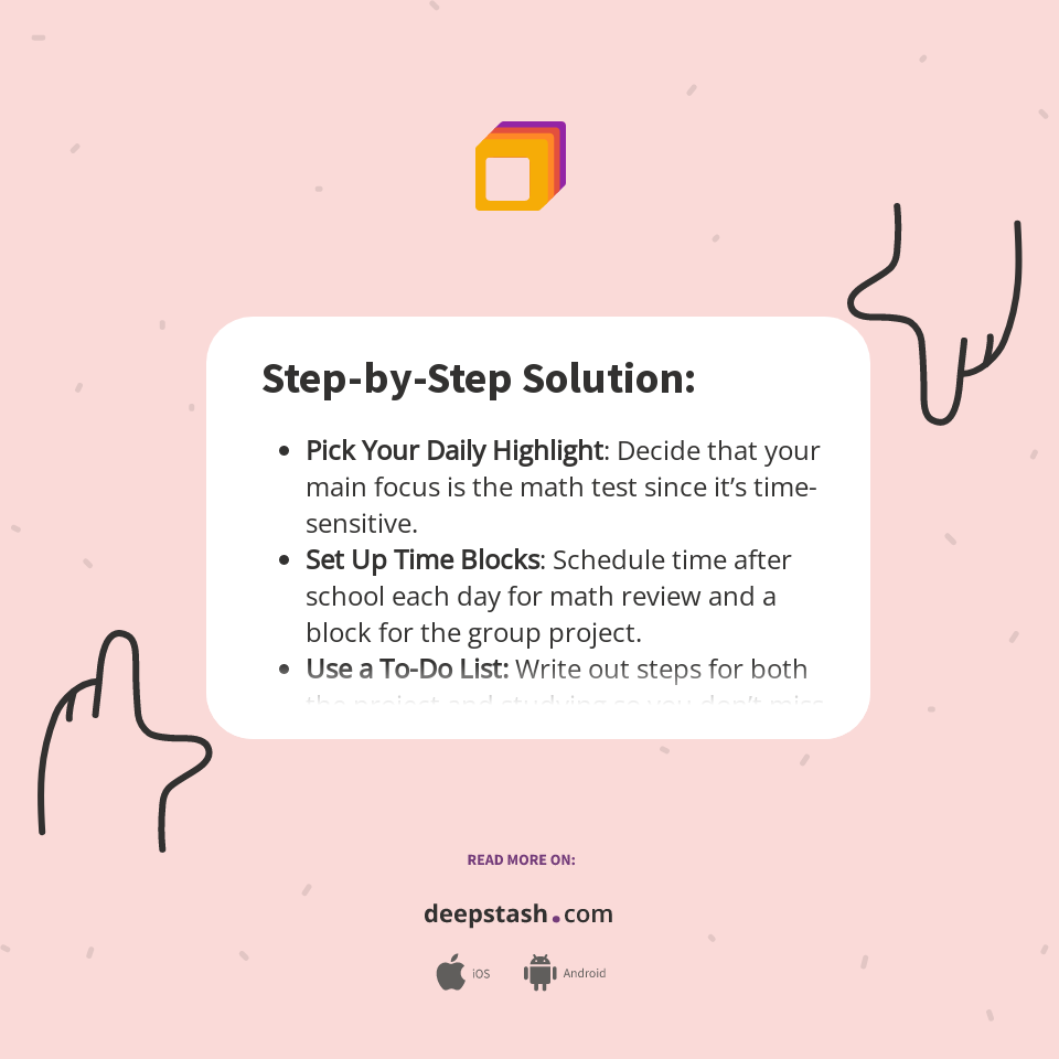 Step-by-Step Solution: - Deepstash