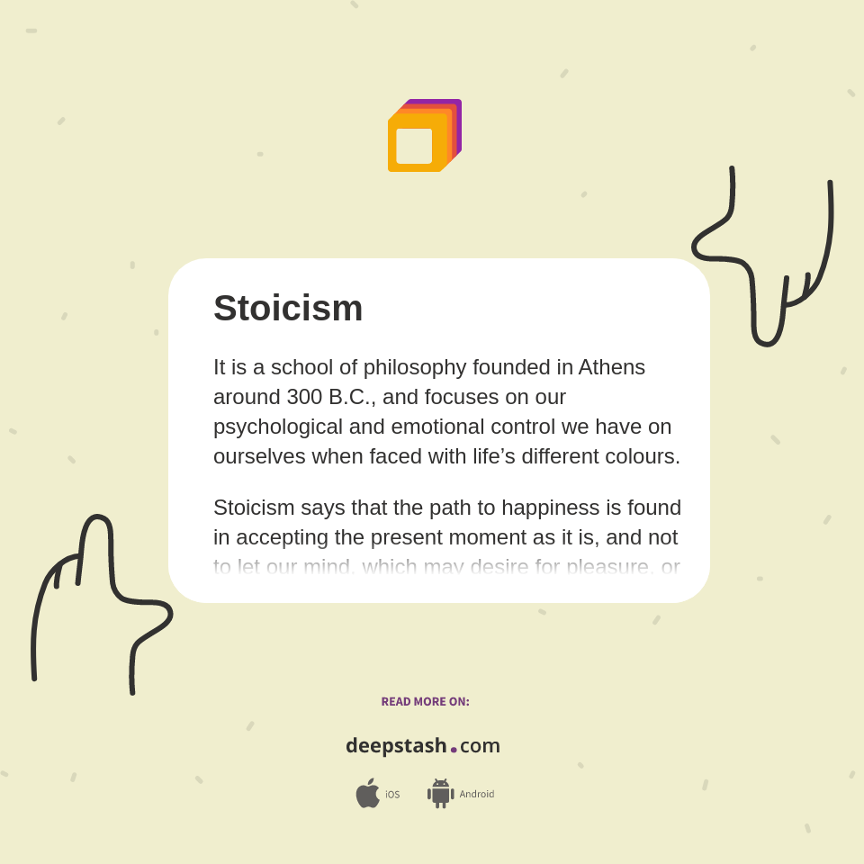 Stoicism - Deepstash