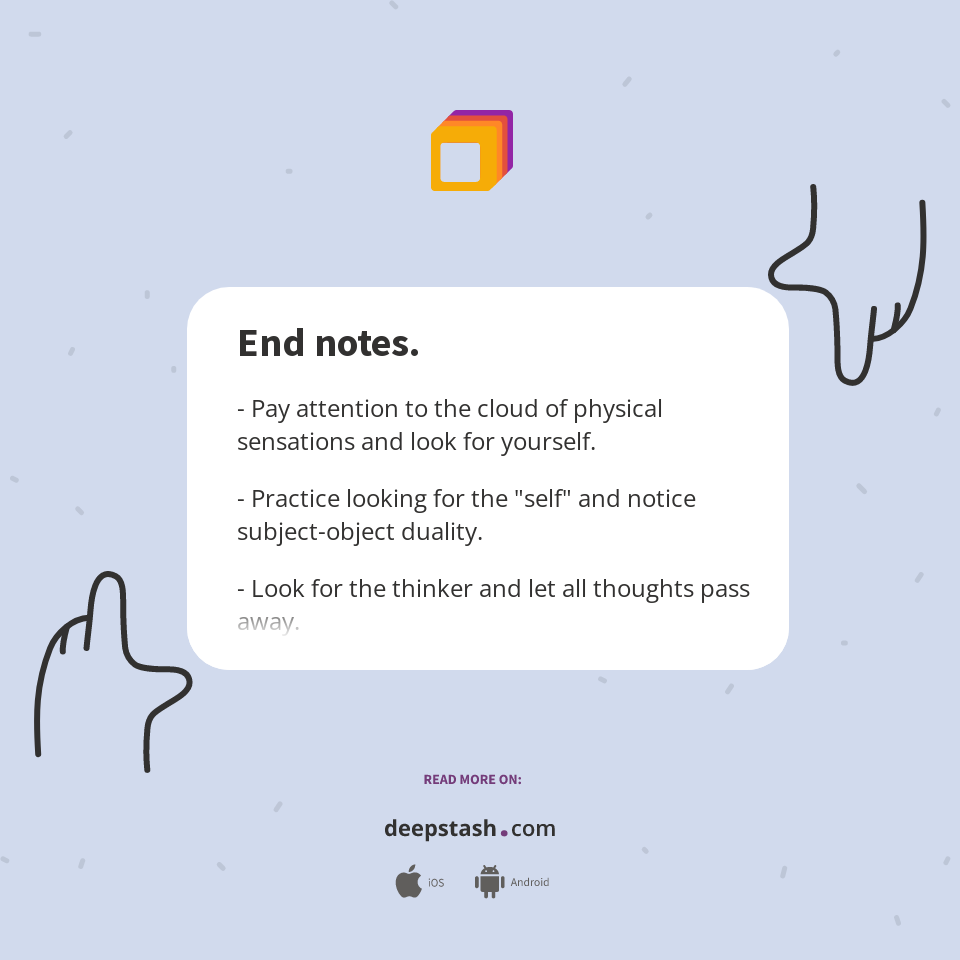 End notes. - Deepstash