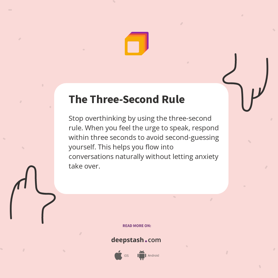 The Three-Second Rule - Deepstash