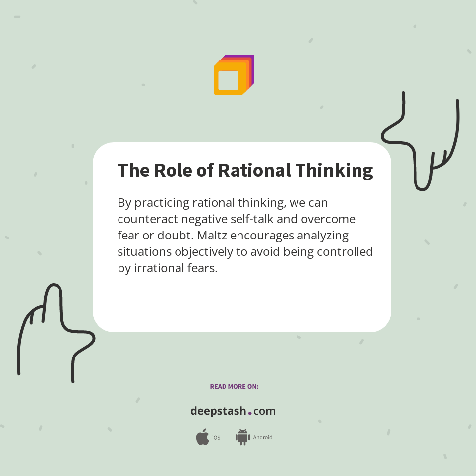 The Role of Rational Thinking - Deepstash