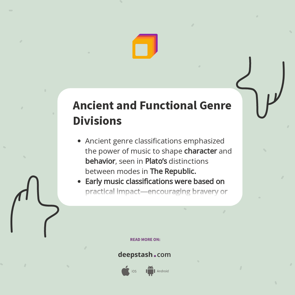 Ancient and Functional Genre Divisions - Deepstash