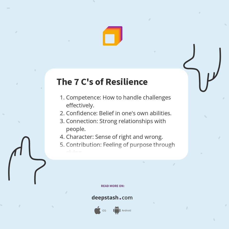 The 7 C's of Resilience - Deepstash