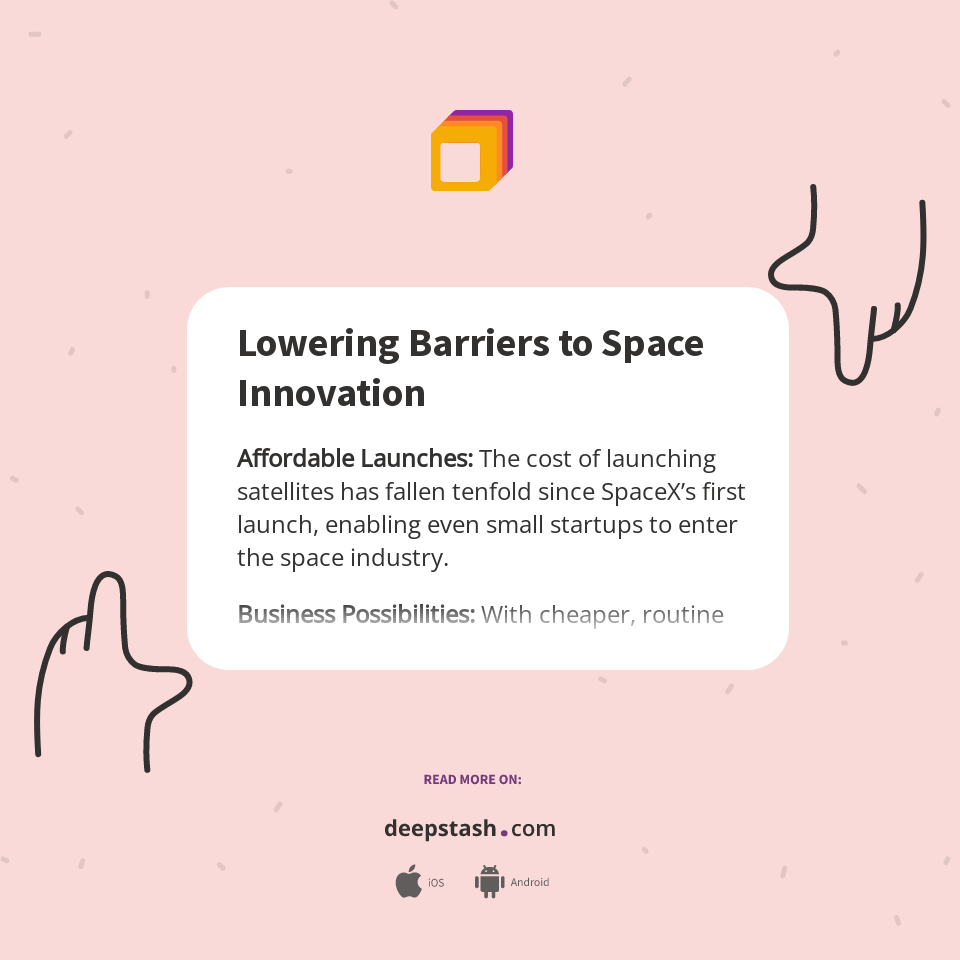 Lowering Barriers to Space Innovation - Deepstash