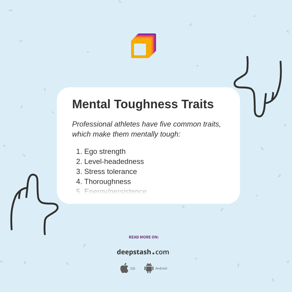 Mental Toughness Traits - Deepstash