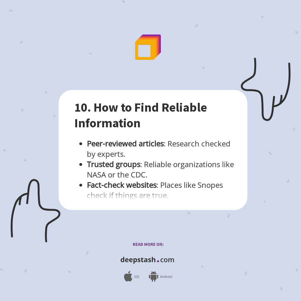 10. How to Find Reliable Information - Deepstash