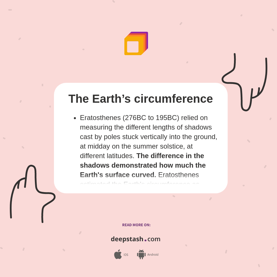 The Earth’s circumference - Deepstash