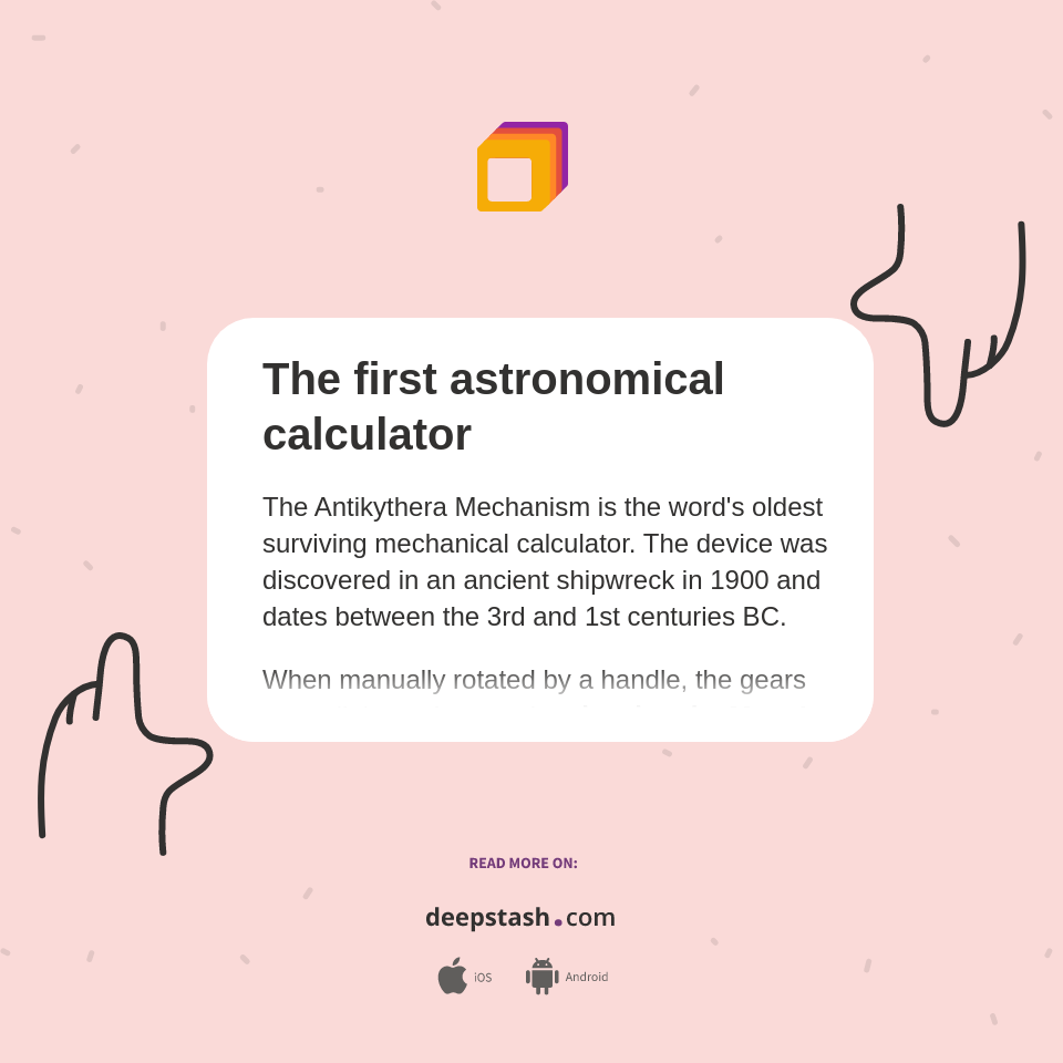 The first astronomical calculator - Deepstash