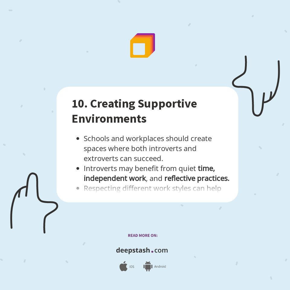 10. Creating Supportive Environments - Deepstash