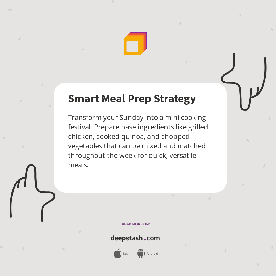 Smart Meal Prep Strategy - Deepstash