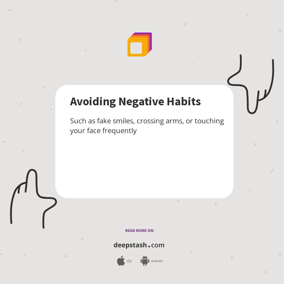 Avoiding Negative Habits - Deepstash
