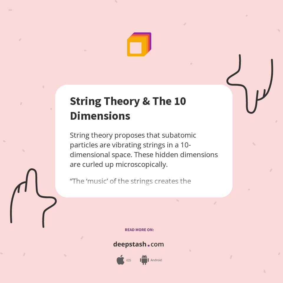 String Theory & The 10 Dimensions - Deepstash