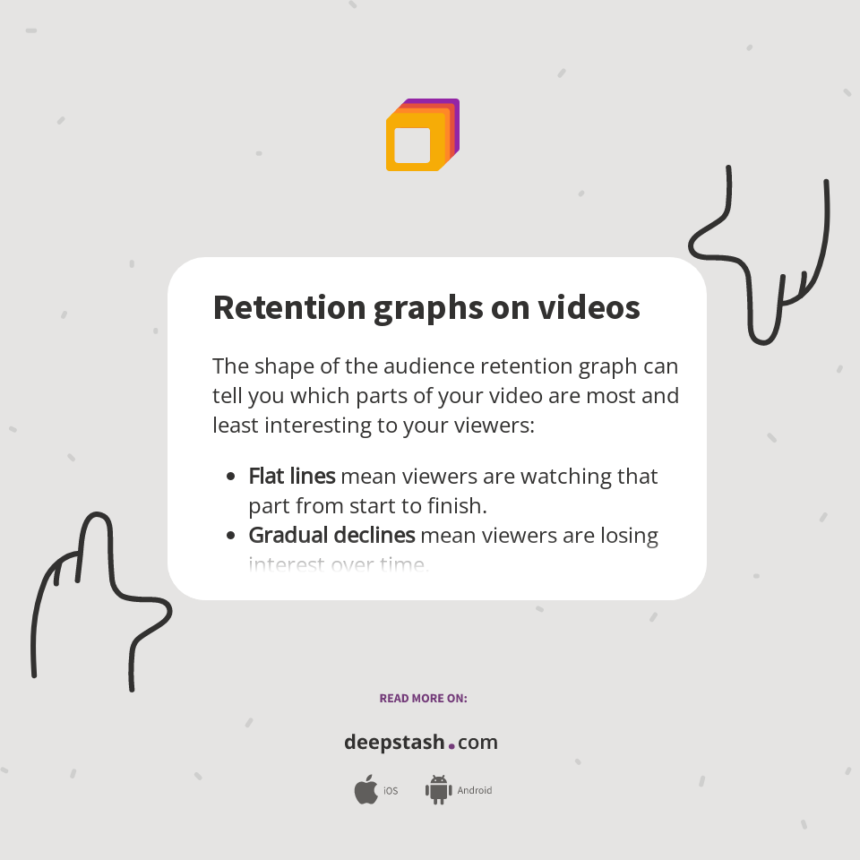 Retention graphs on videos - Deepstash