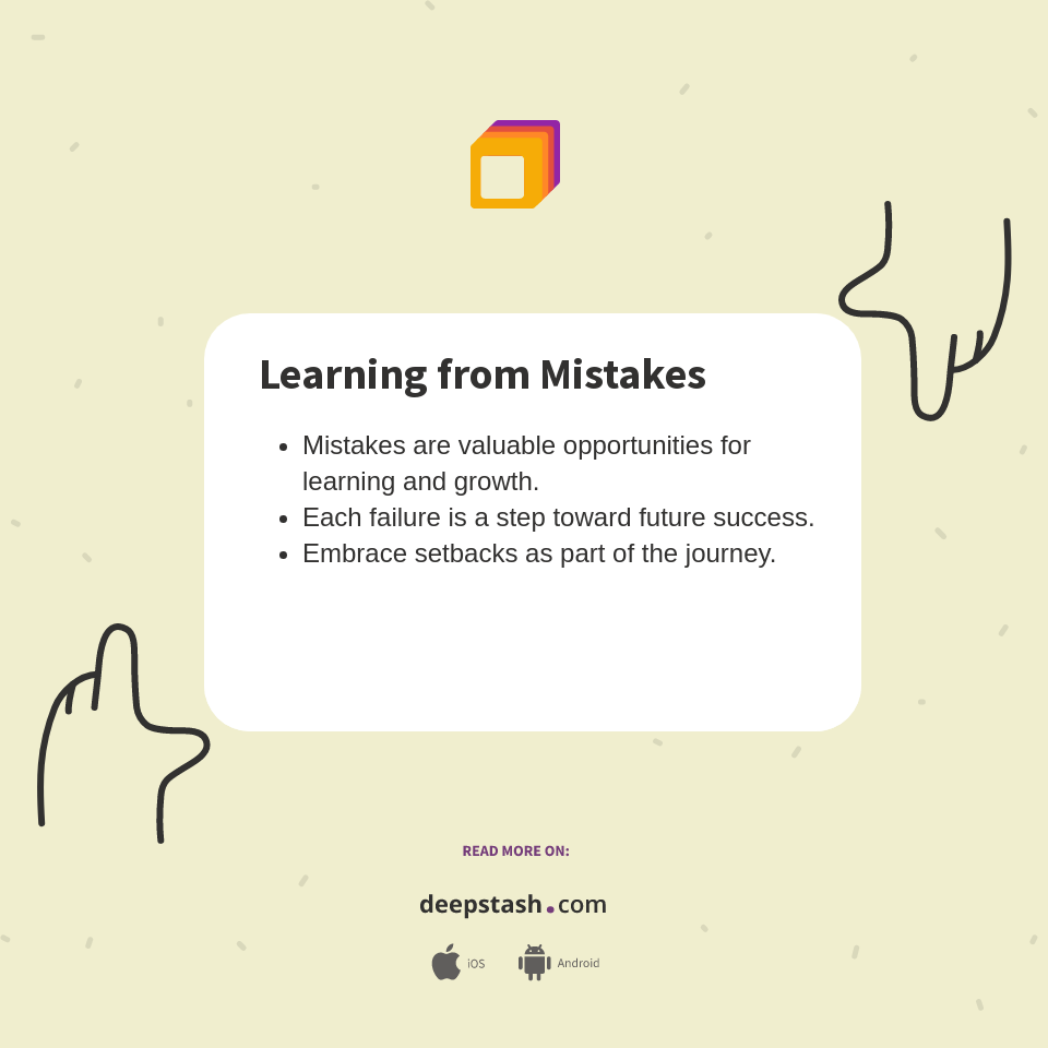 Learning from Mistakes - Deepstash