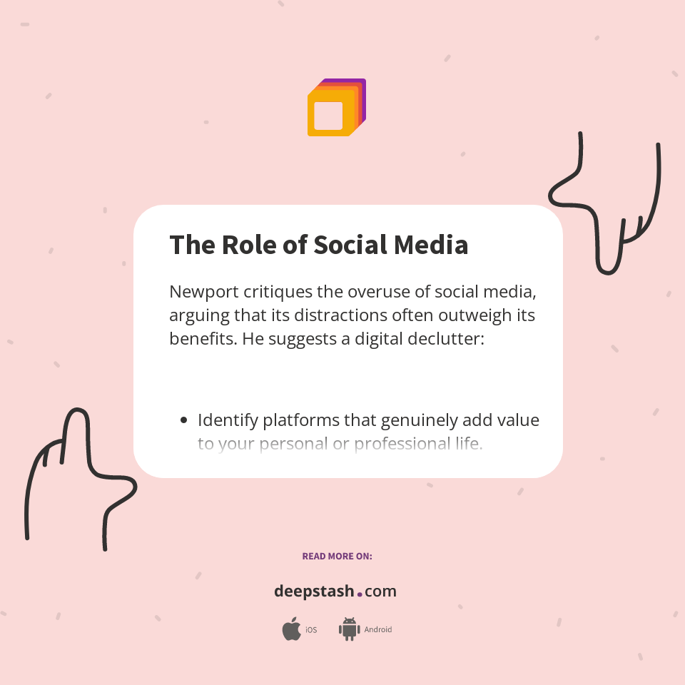 The Role of Social Media - Deepstash