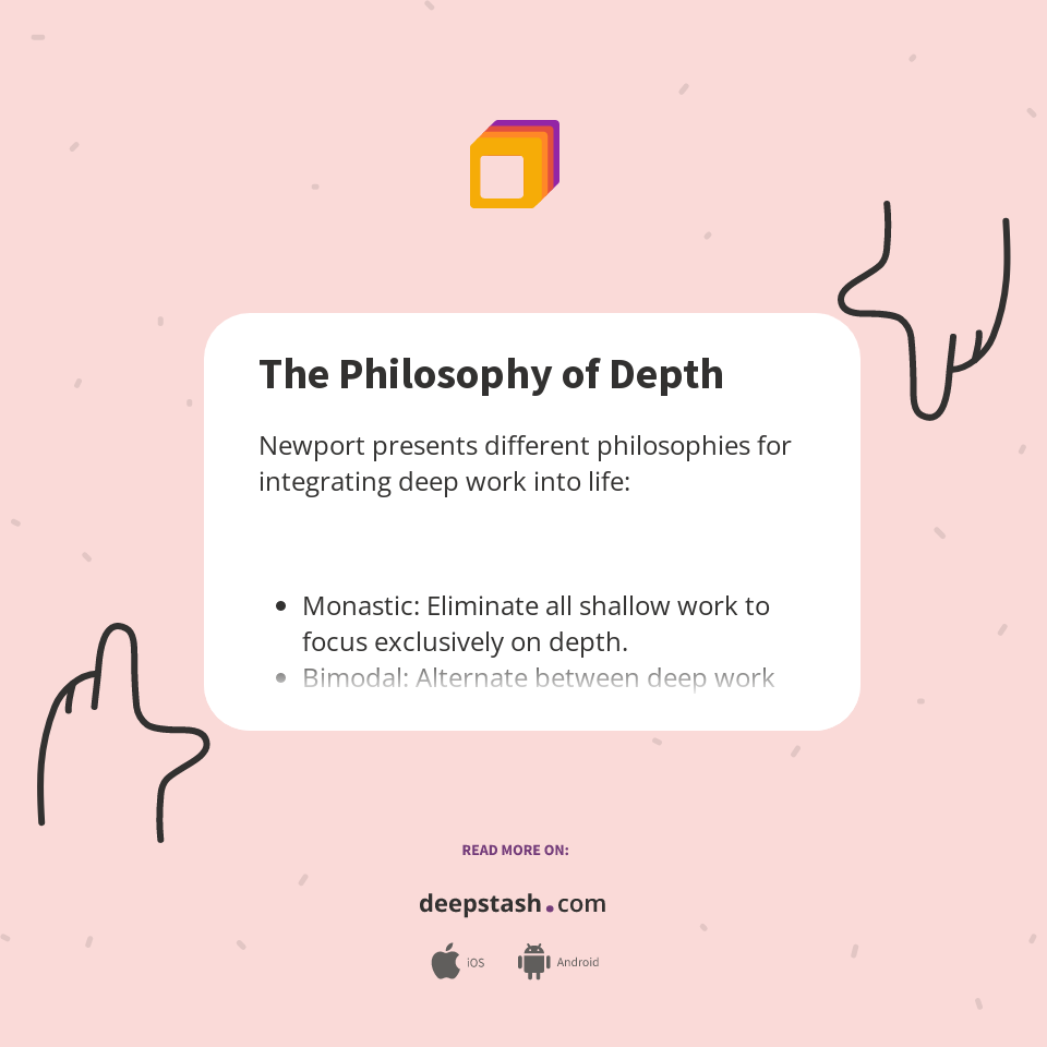 The Philosophy of Depth - Deepstash