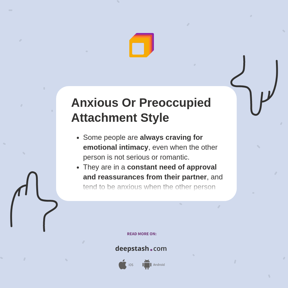 Anxious Or Preoccupied Attachment Style - Deepstash