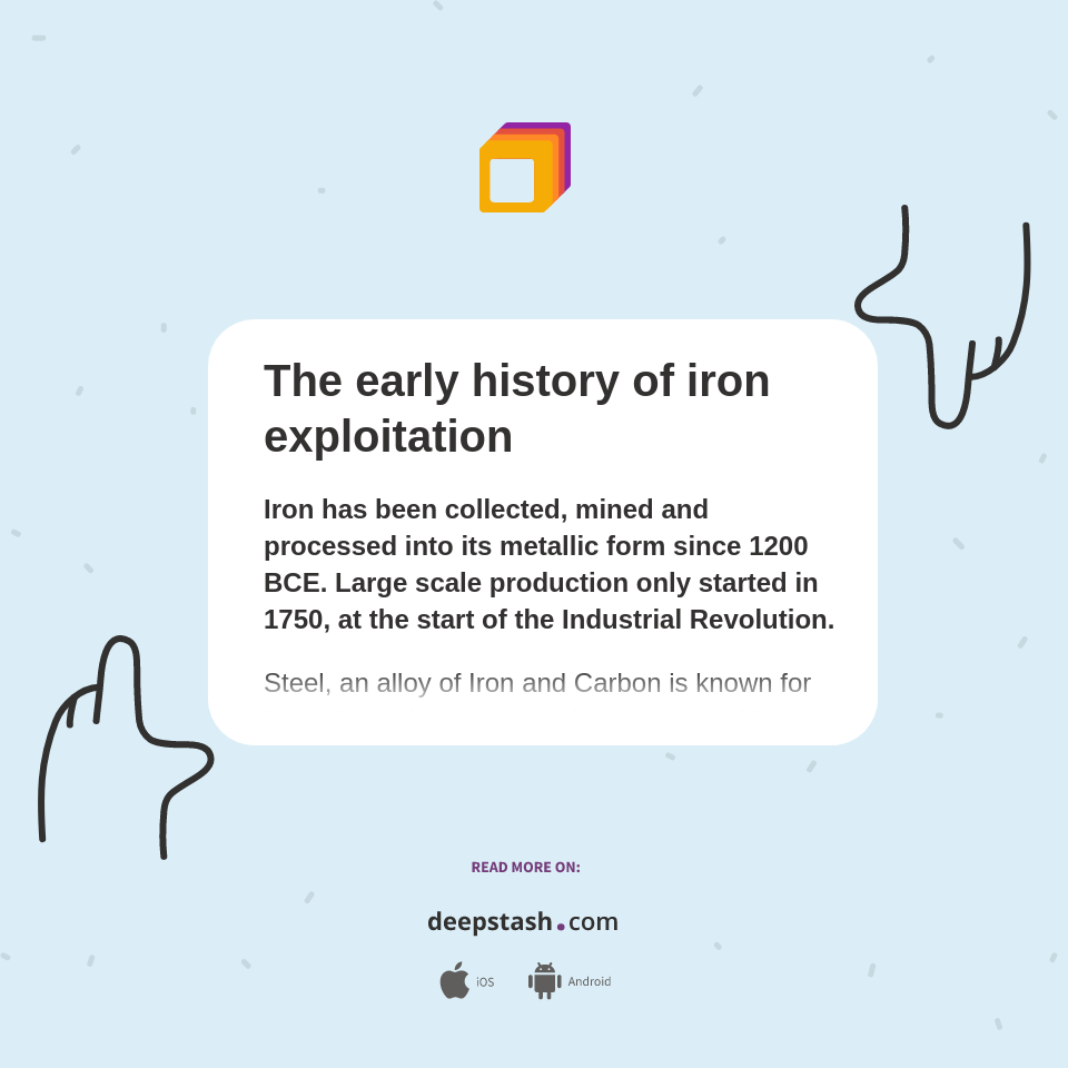 The early history of iron exploitation - Deepstash