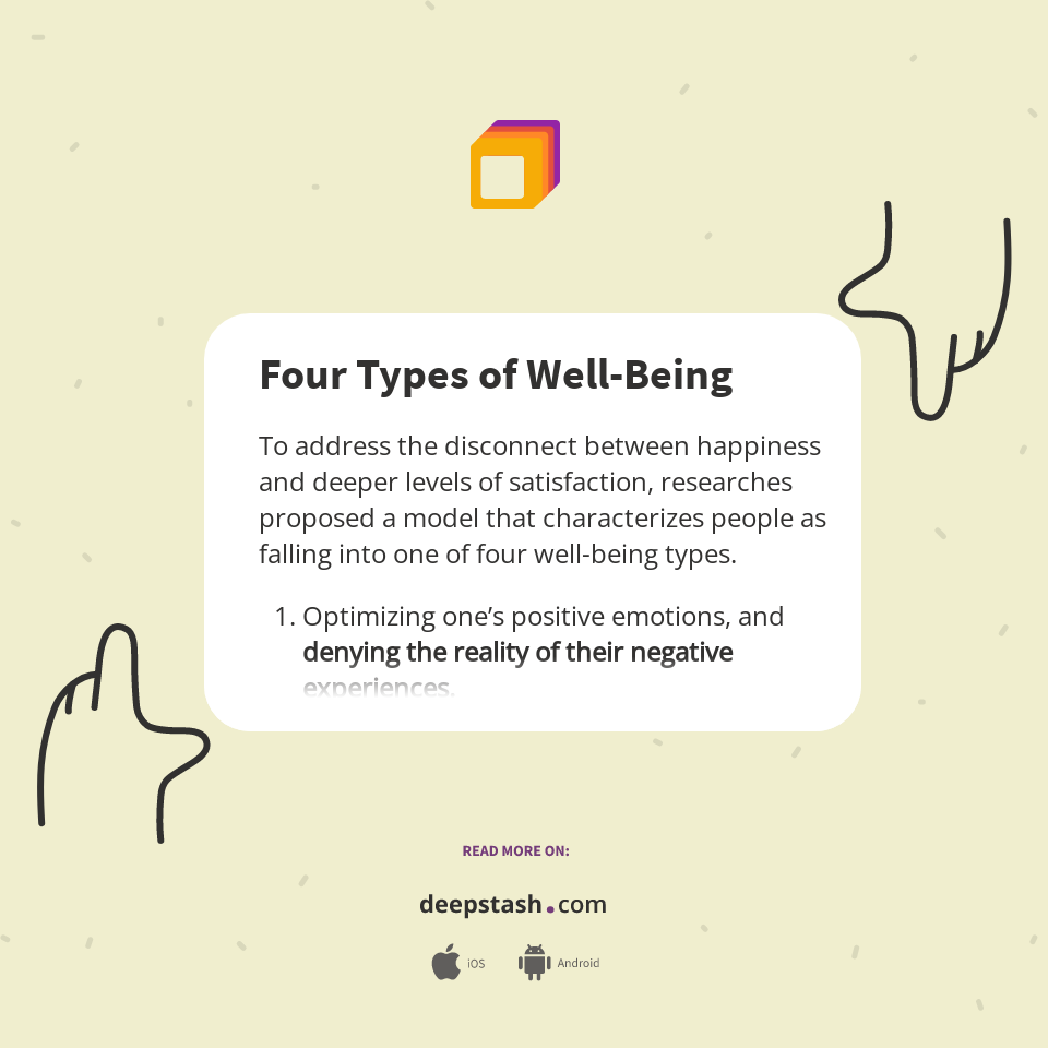 Four Types of Well-Being - Deepstash