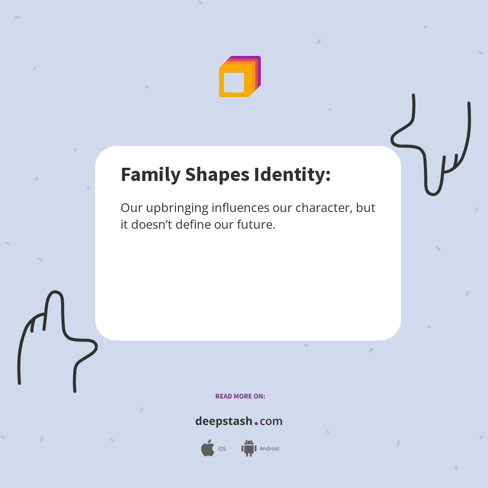 Family Shapes Identity: - Deepstash