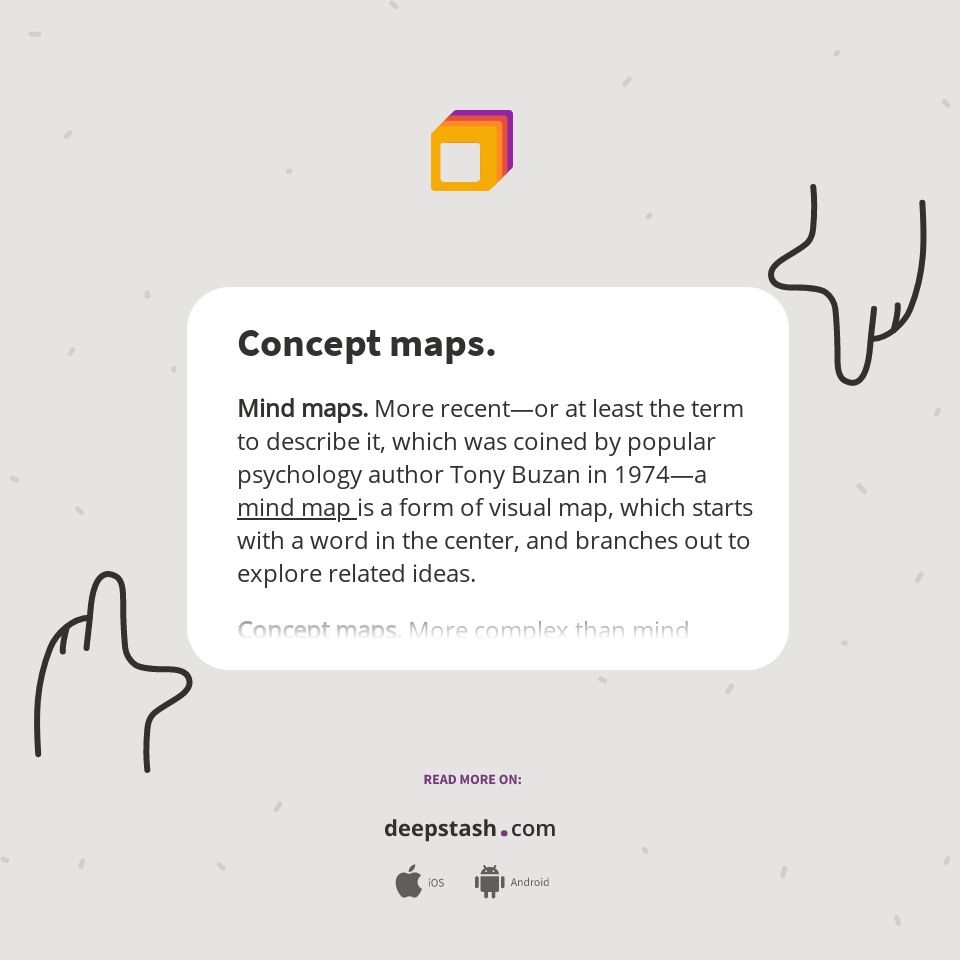 Concept maps. - Deepstash
