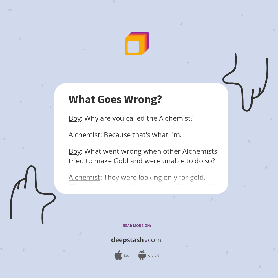 What Goes Wrong? - Deepstash