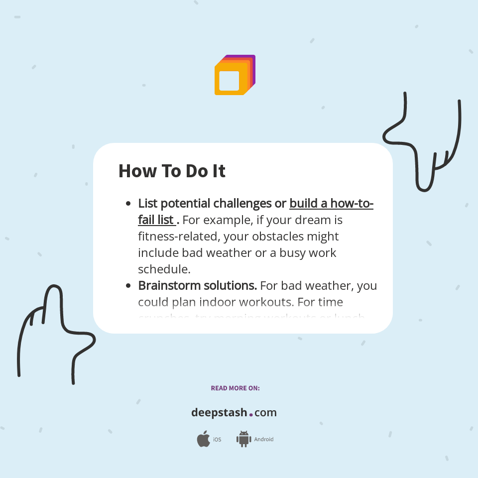 How To Do It - Deepstash