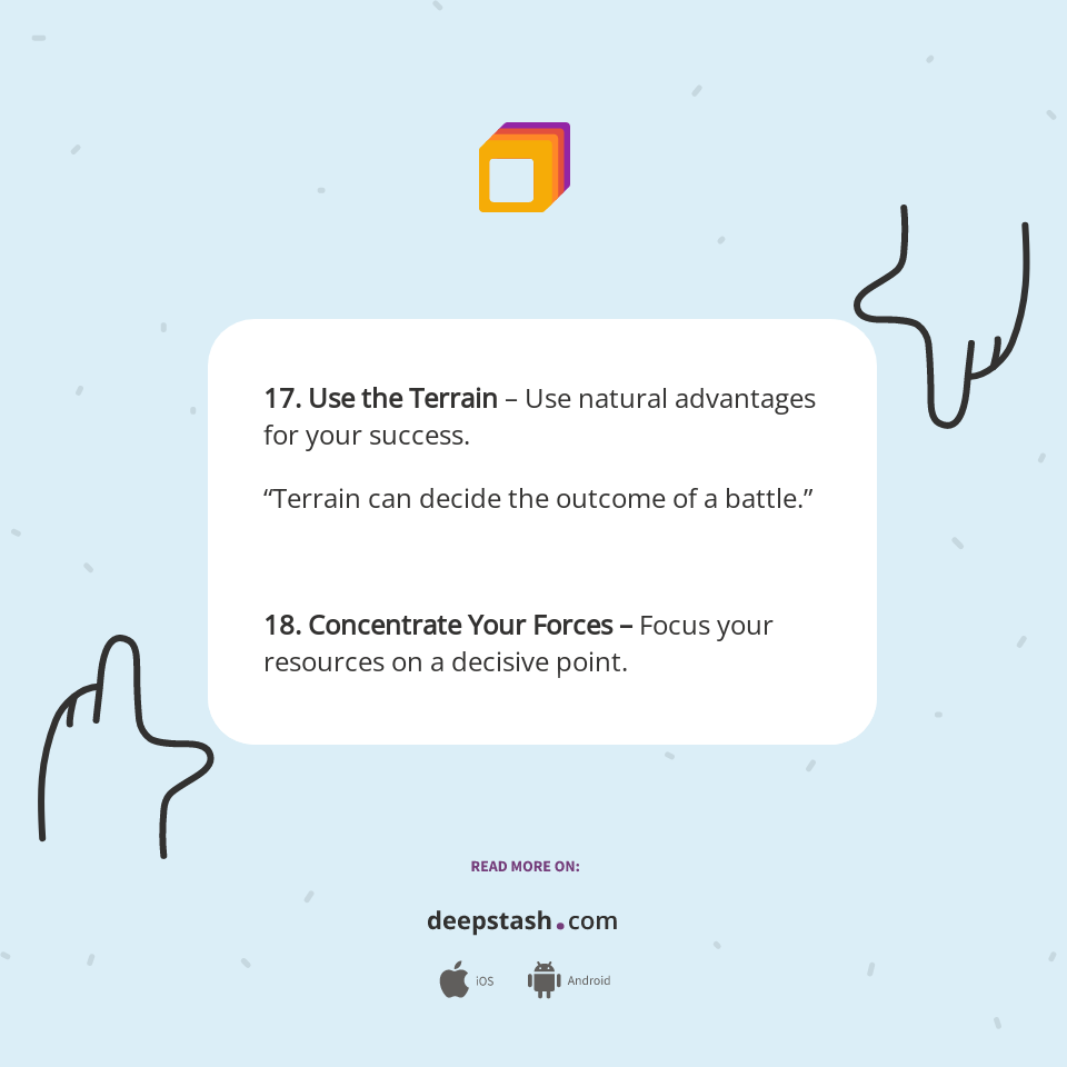 17. Use the Terrain – Use natural... - Deepstash