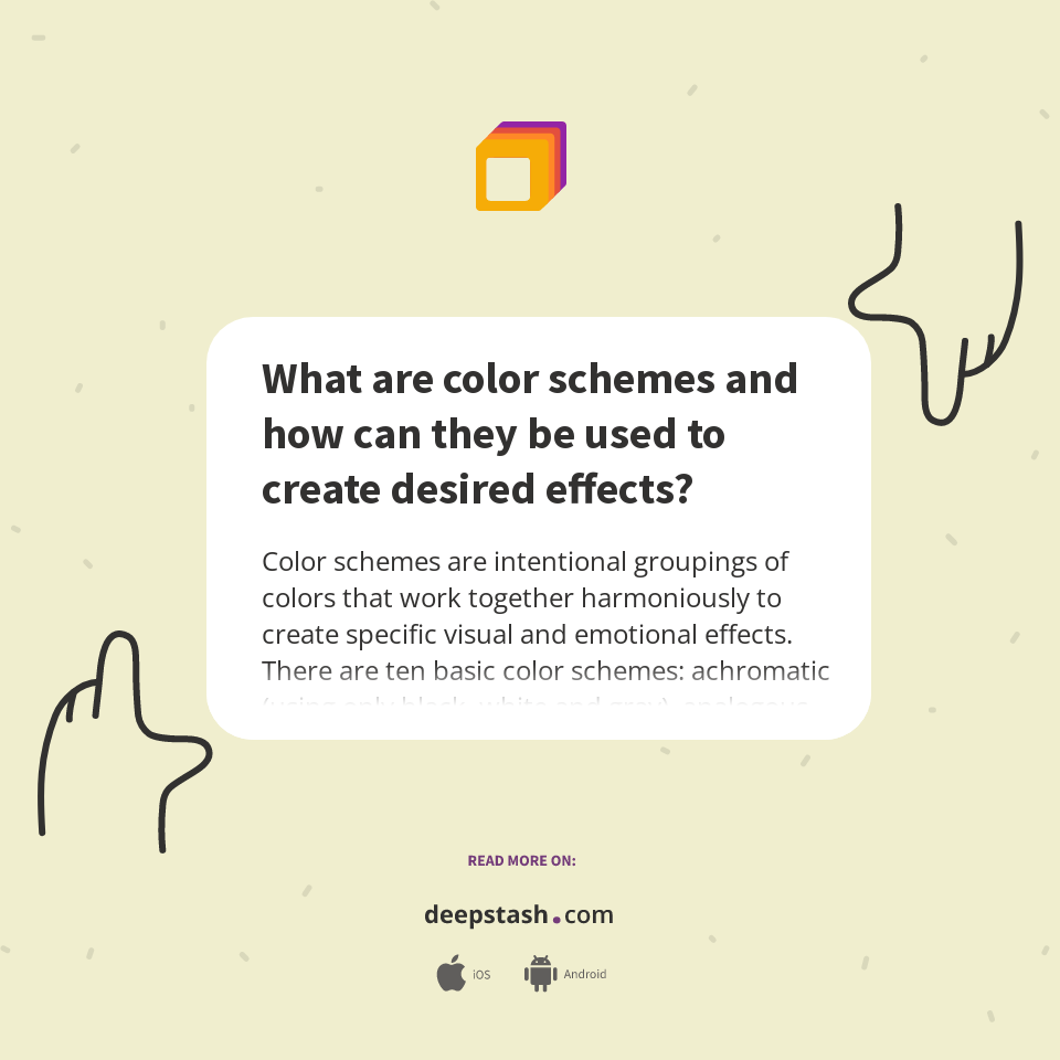 What are color schemes and how can they be used to create desired ...