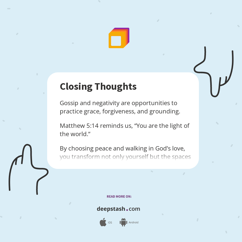 Closing Thoughts - Deepstash