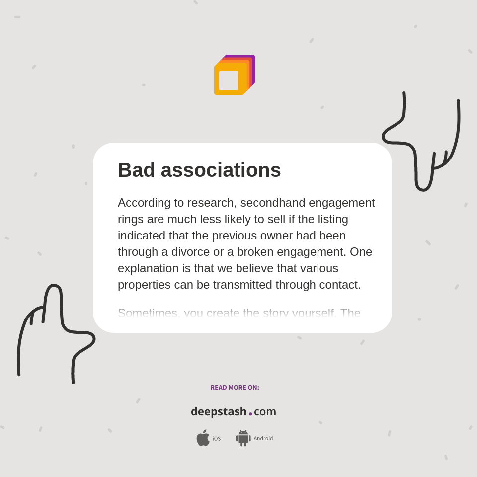 Bad associations - Deepstash