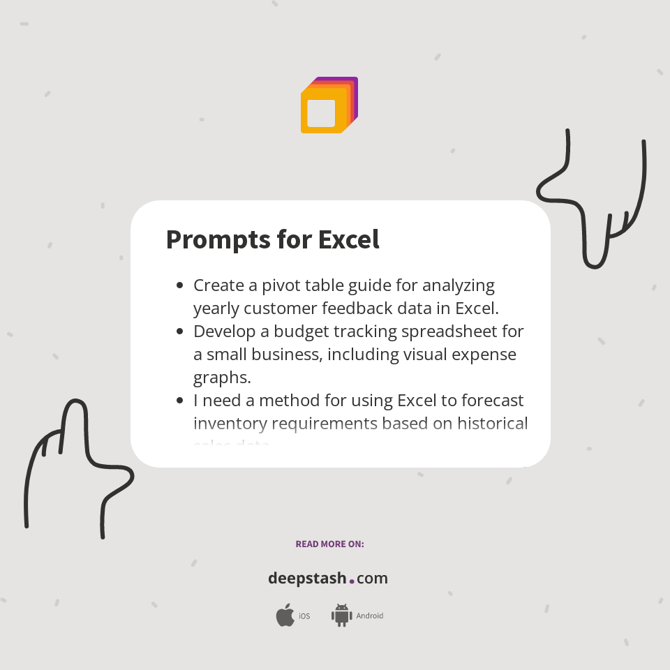 Prompts for Excel - Deepstash