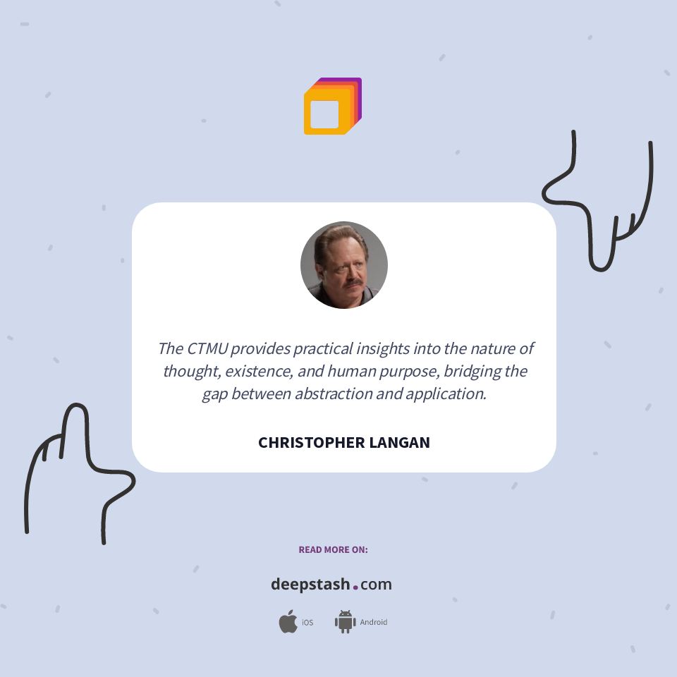 Quote by CHRISTOPHER LANGAN - Deepstash