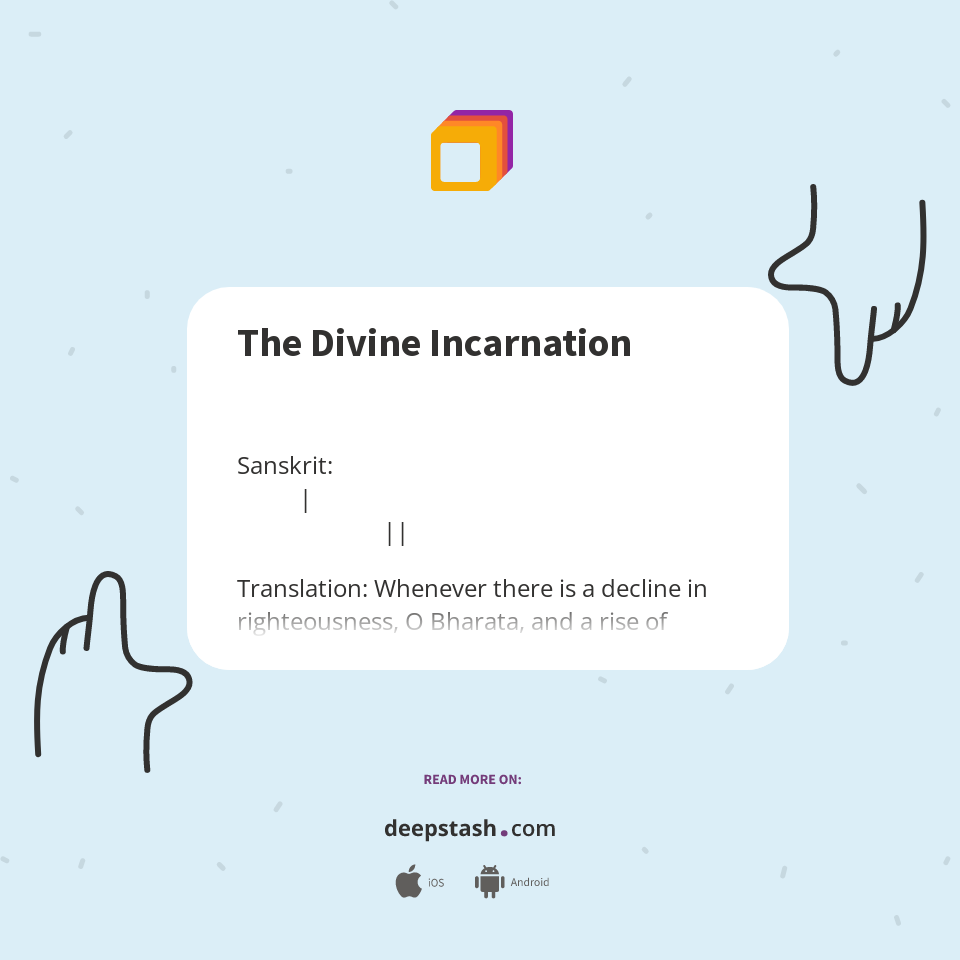 The Divine Incarnation - Deepstash