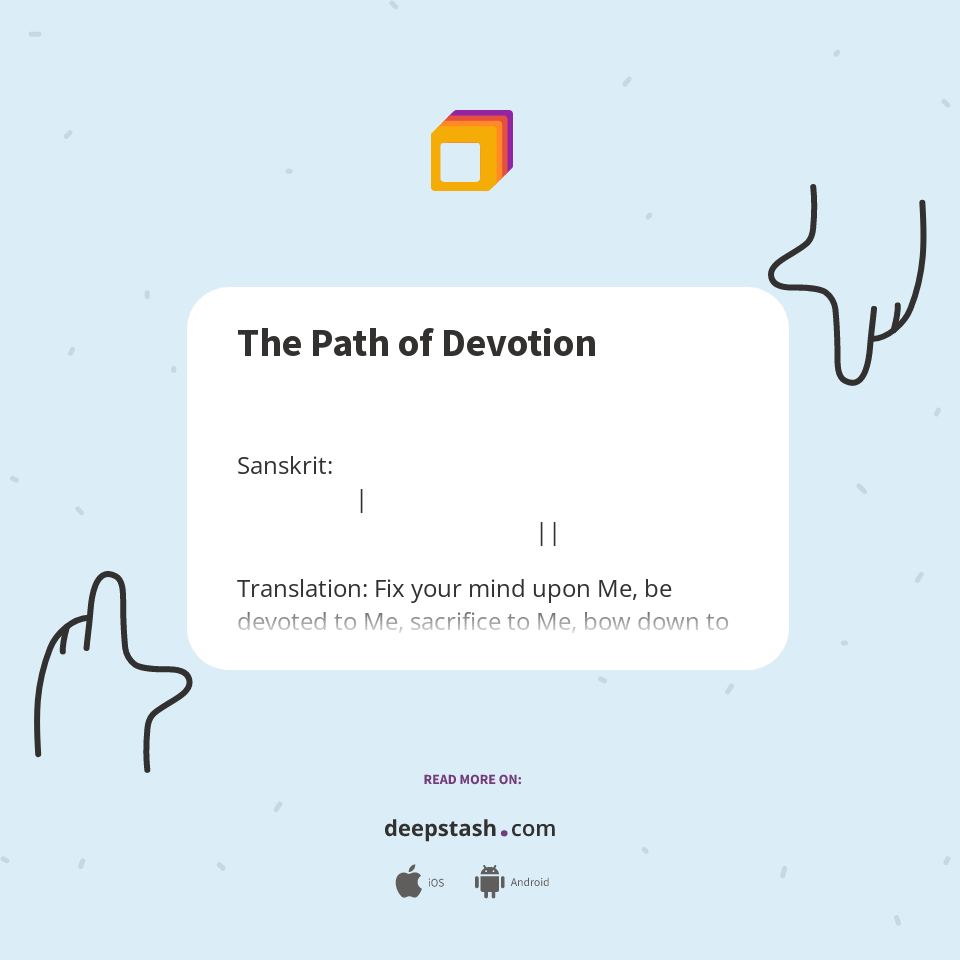 The Path of Devotion - Deepstash