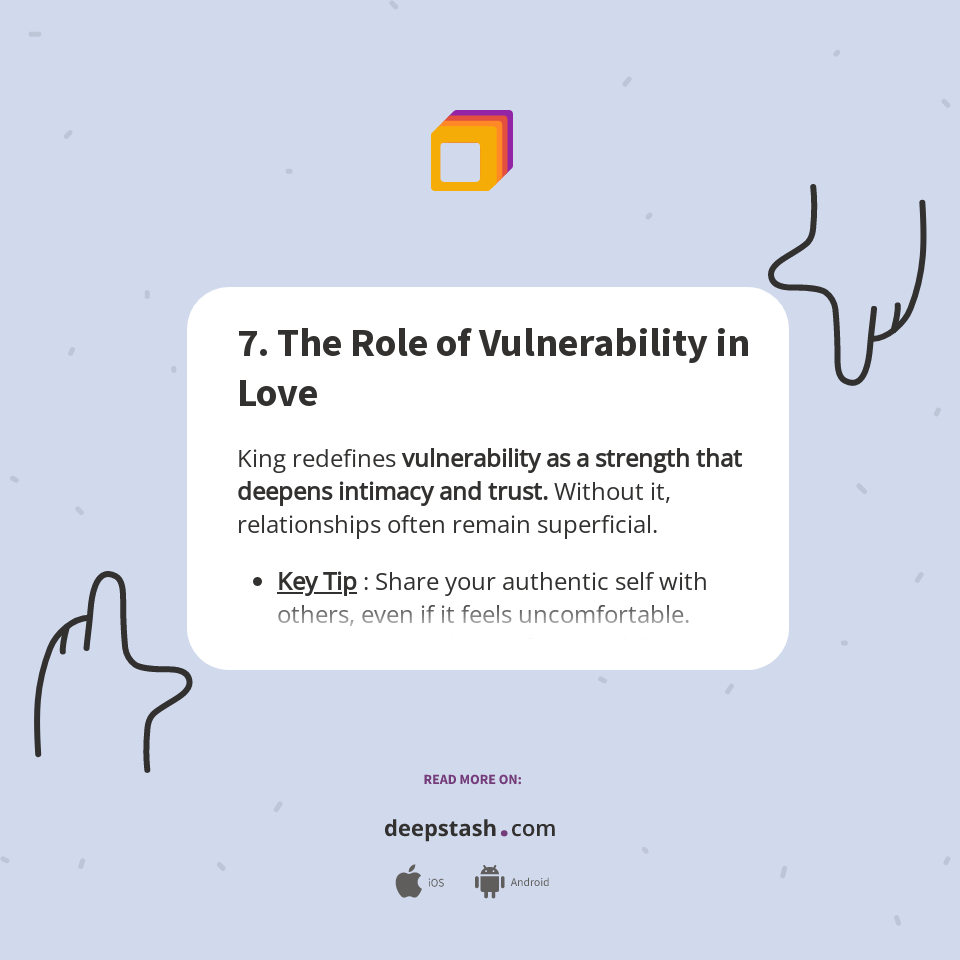 7. The Role of Vulnerability in Love - Deepstash