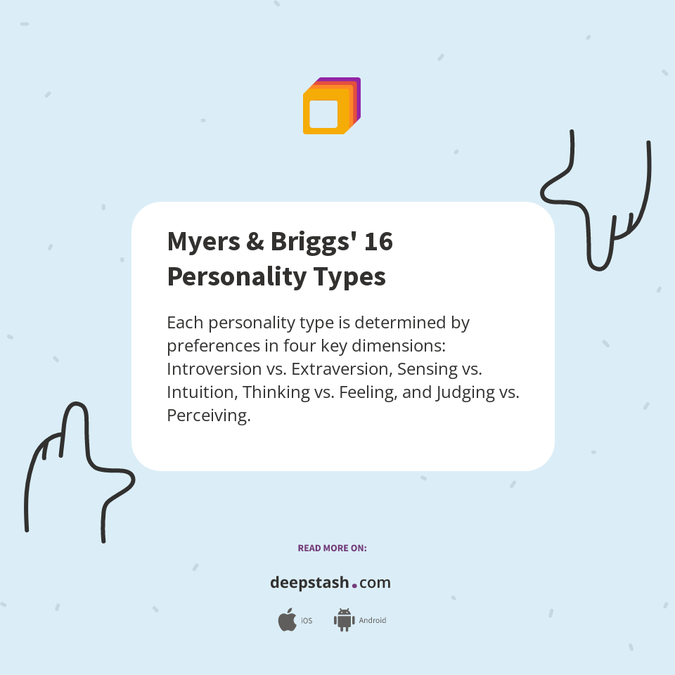 Myers Briggs 16 Personality Types Deepstash
