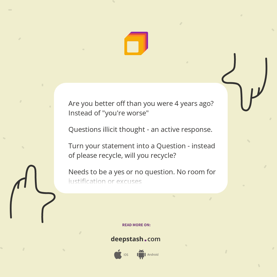 Are you better off than you were 4 years... - Deepstash