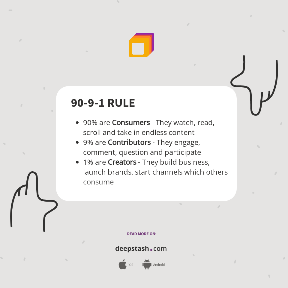 90-9-1 RULE - Deepstash