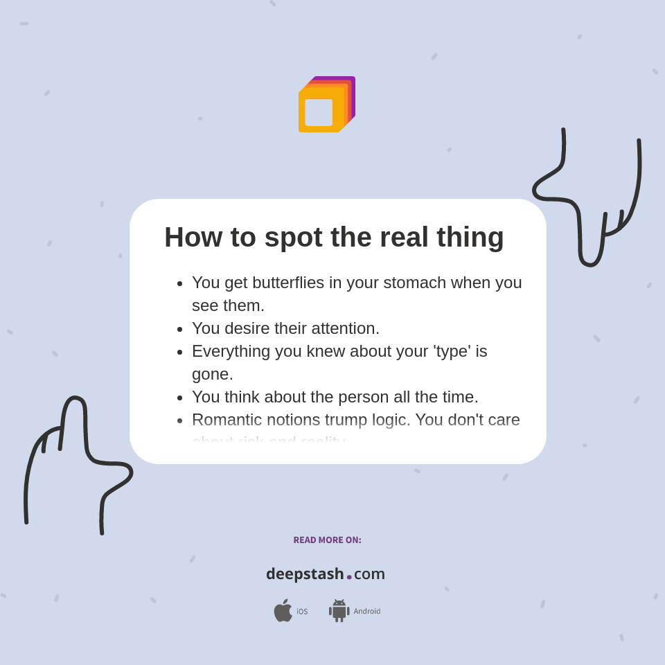 How to spot the real thing - Deepstash